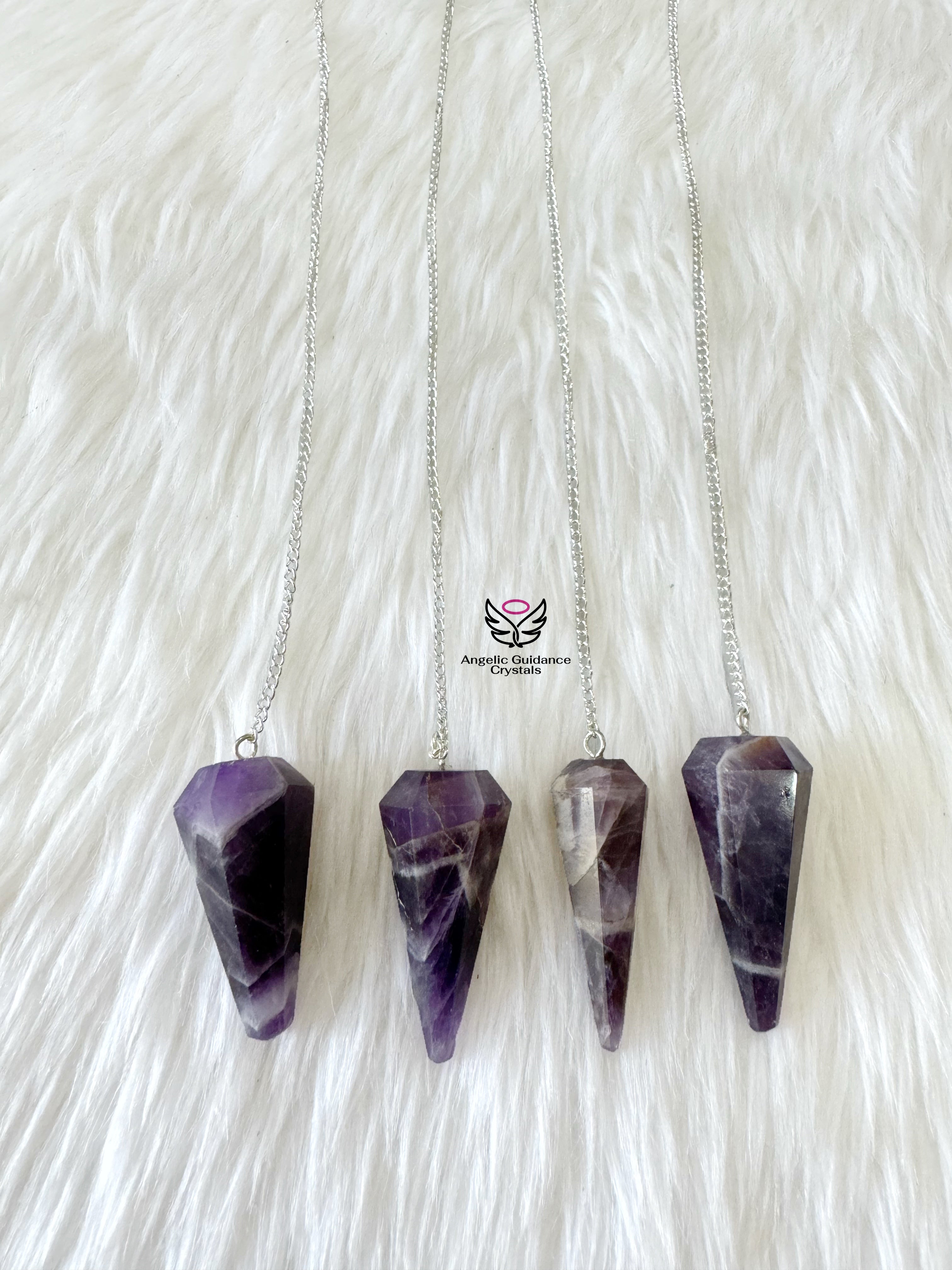 Amethyst Pendulum Dowser – Angelic Guidance Crystals