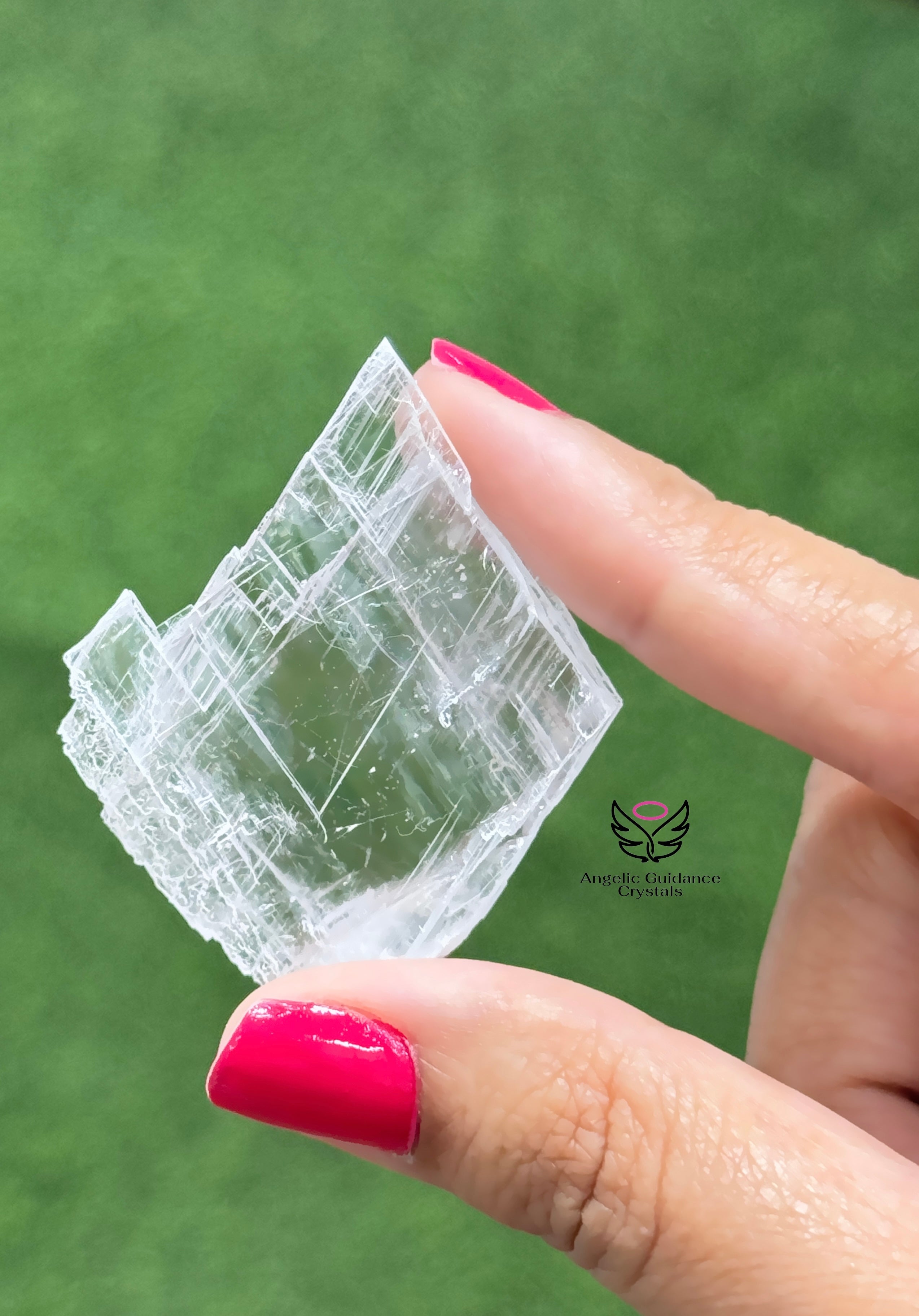 Selenite Transparent Small Raw Stone – Angelic Guidance Crystals