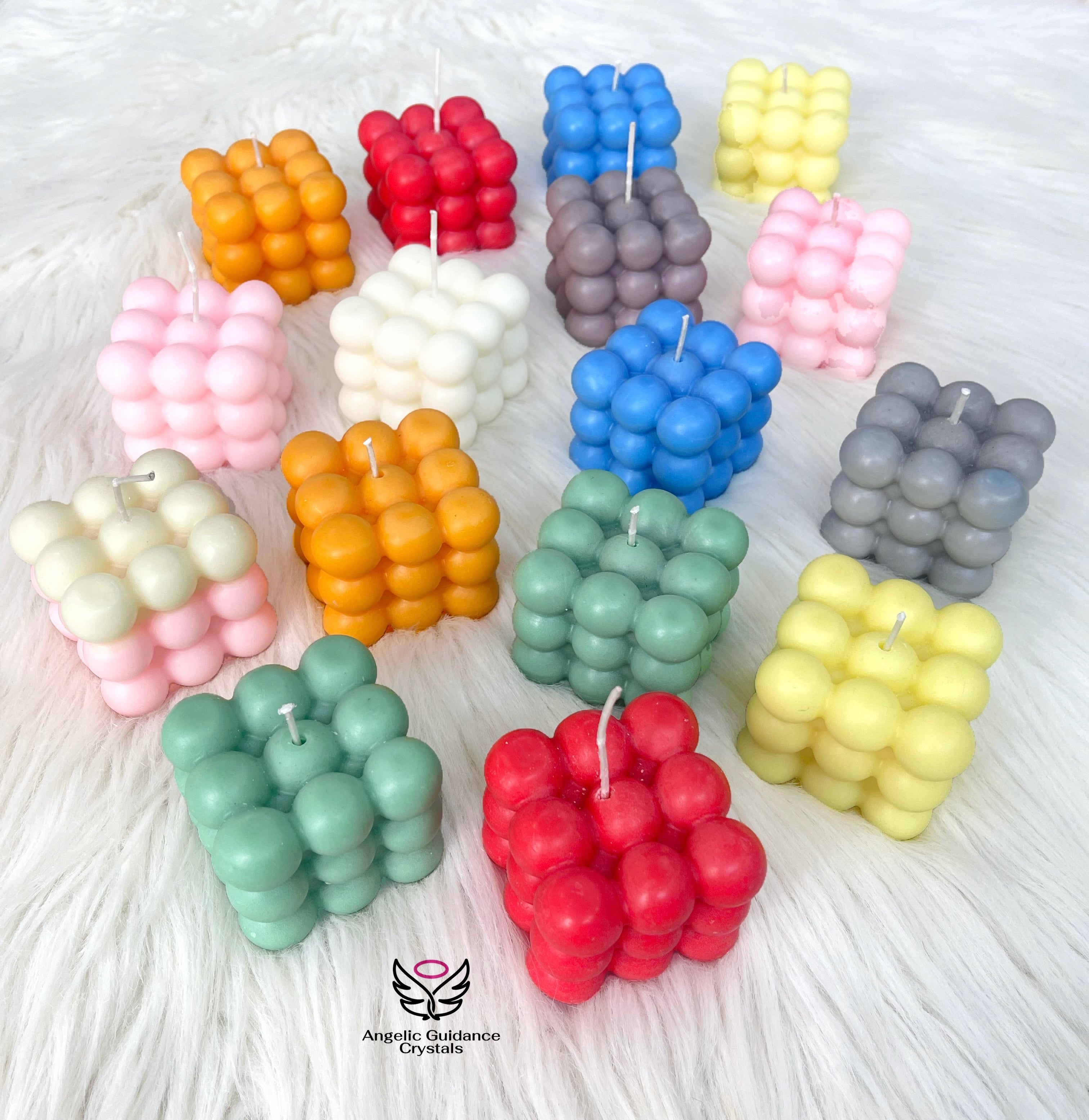 Blue Bubble Candle Large – Angelic Guidance Crystals