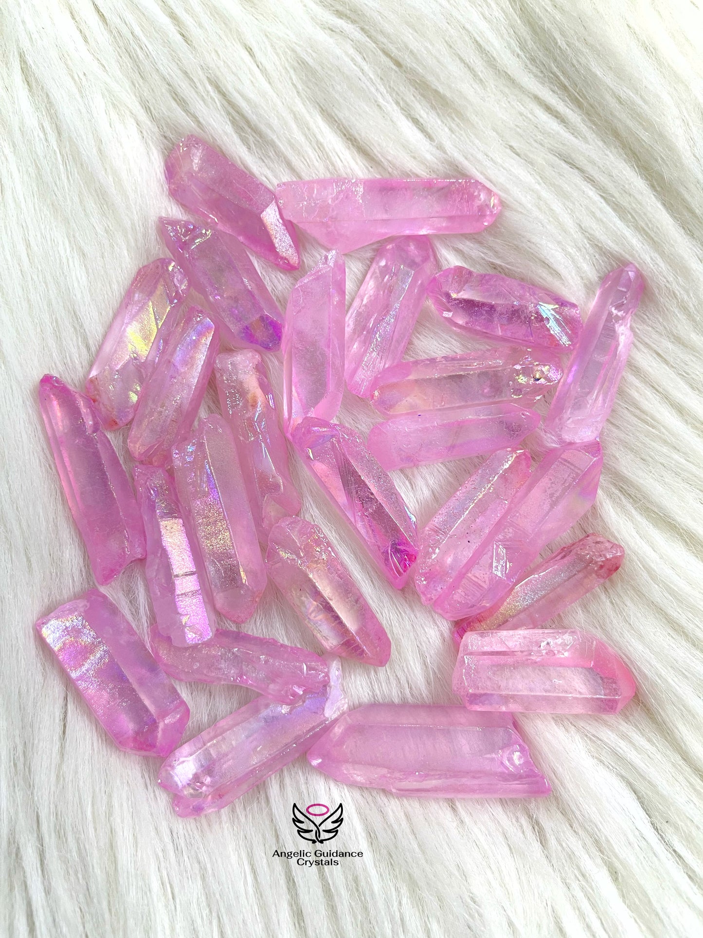 Pink Aura Quartz Point – Angelic Guidance Crystals